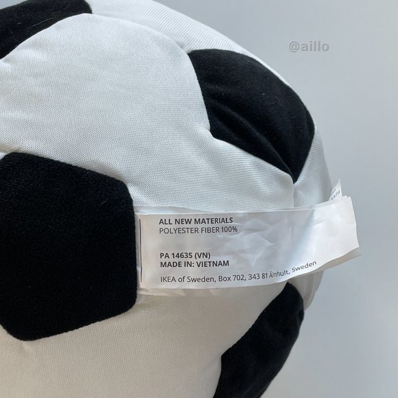 IKEA | Toys | Ikea Sparka Soft Toy Soccer Ball Black White | Poshmark